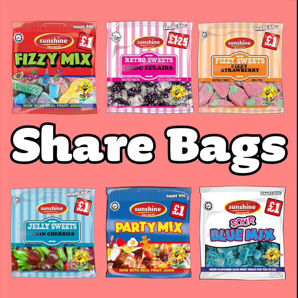 Share Bag Sweets | Bulk Treat Bags at Sunshine Snacks – Sunshine Snacks Ltd