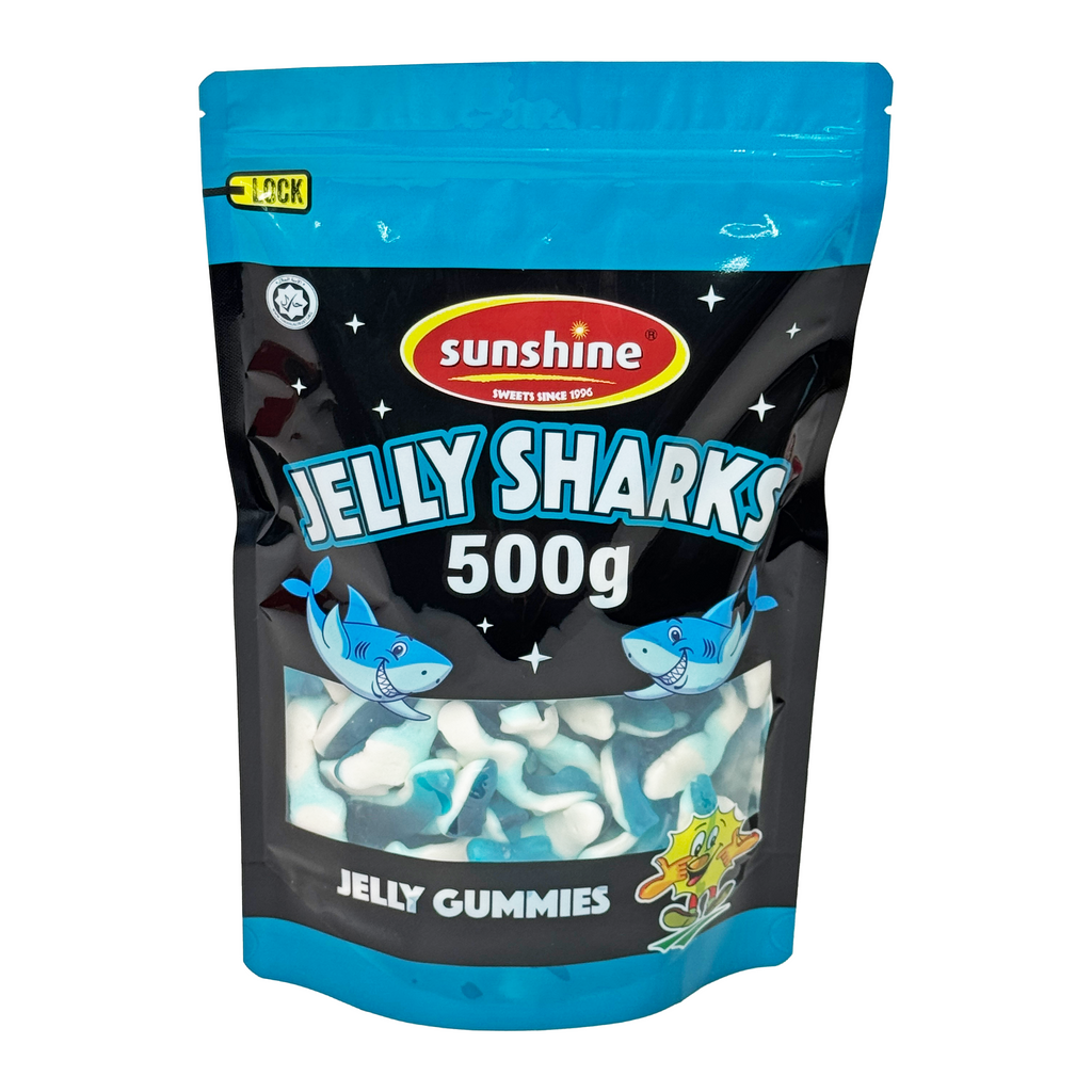 Jelly Sharks - 500g Pouch – Sunshine Snacks Ltd