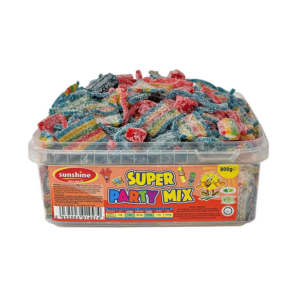 Super Party Mix Tub 800g | Halal – Sunshine Snacks Ltd